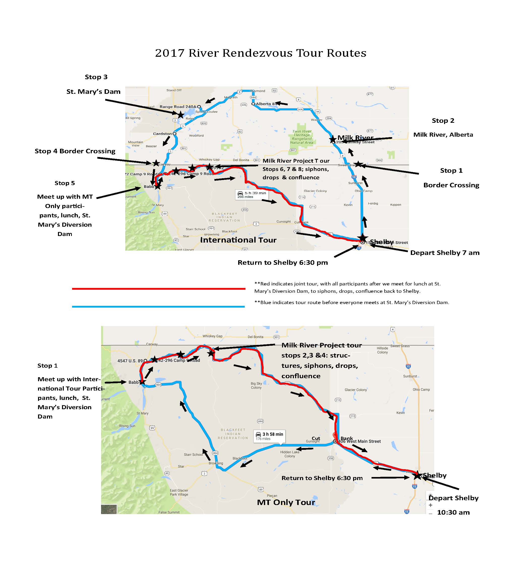Tour Route maps – Phillips Conservation District